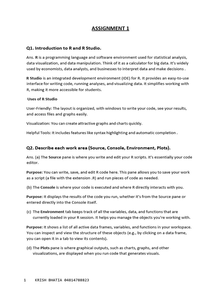 Krish Bhatia BAS Assignment | PDF | Regression Analysis | Analysis Of Variance
