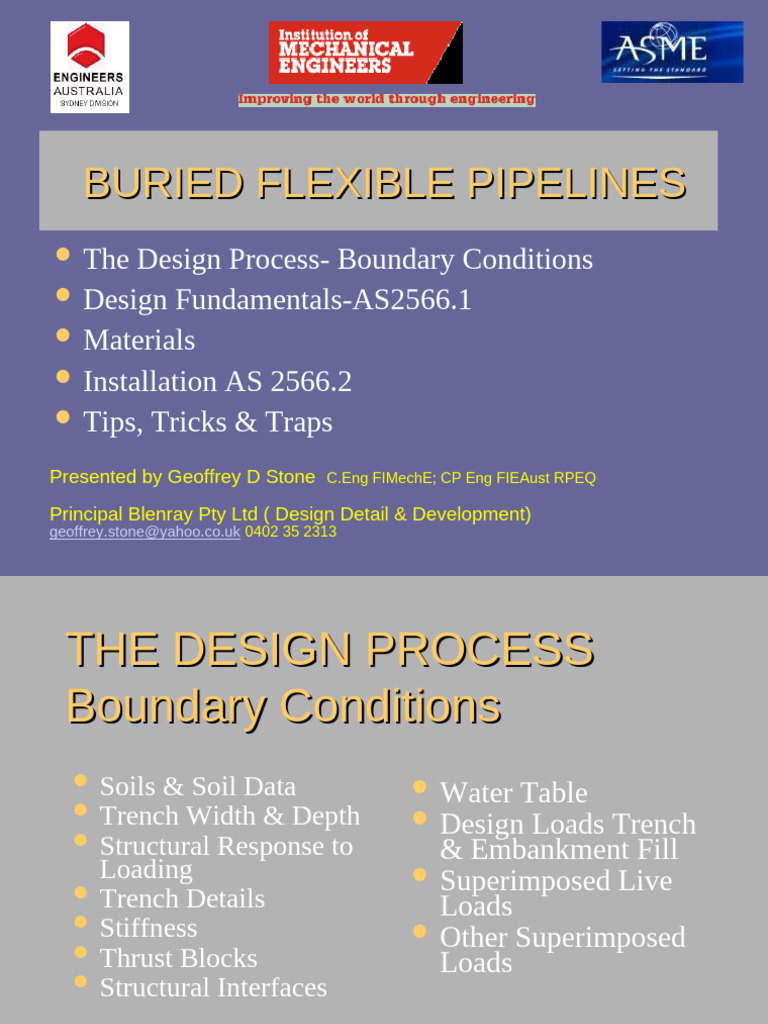 Buried Flexible Pipeline Design Guide | PDF | Pipe (Fluid Conveyance ...