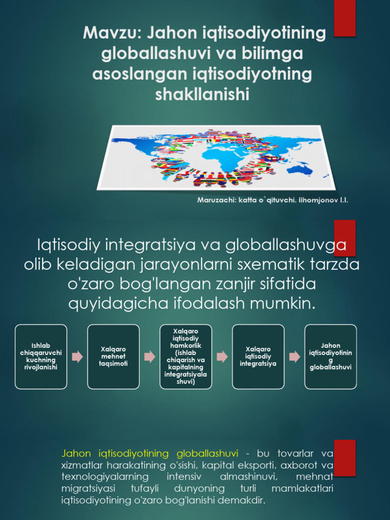 4-Mavzu. Maruza JI - XIM Uchun | PDF