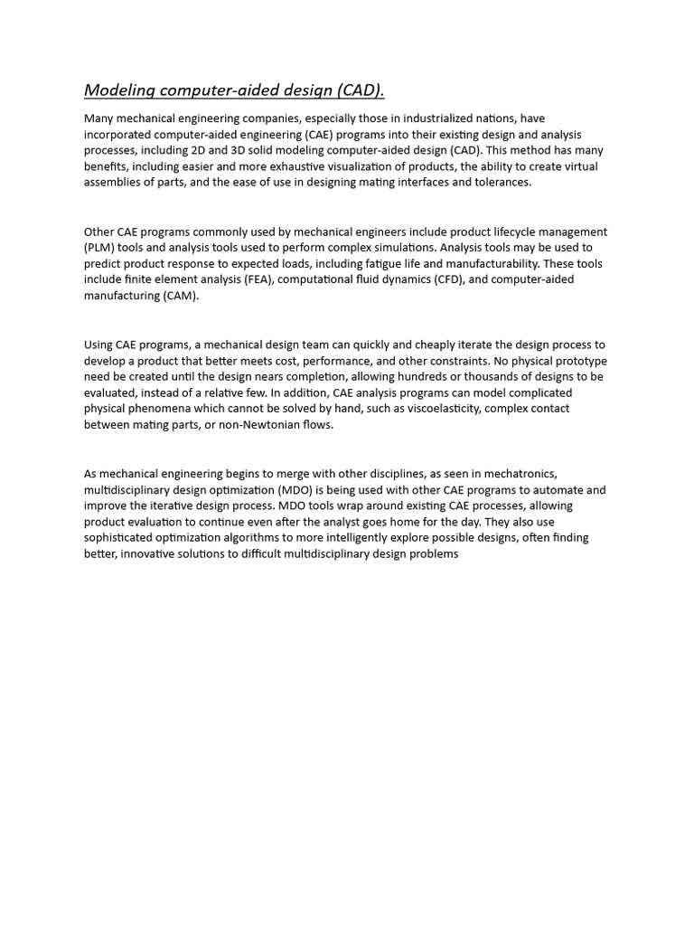 modeling computer-aided design (CAD). | PDF