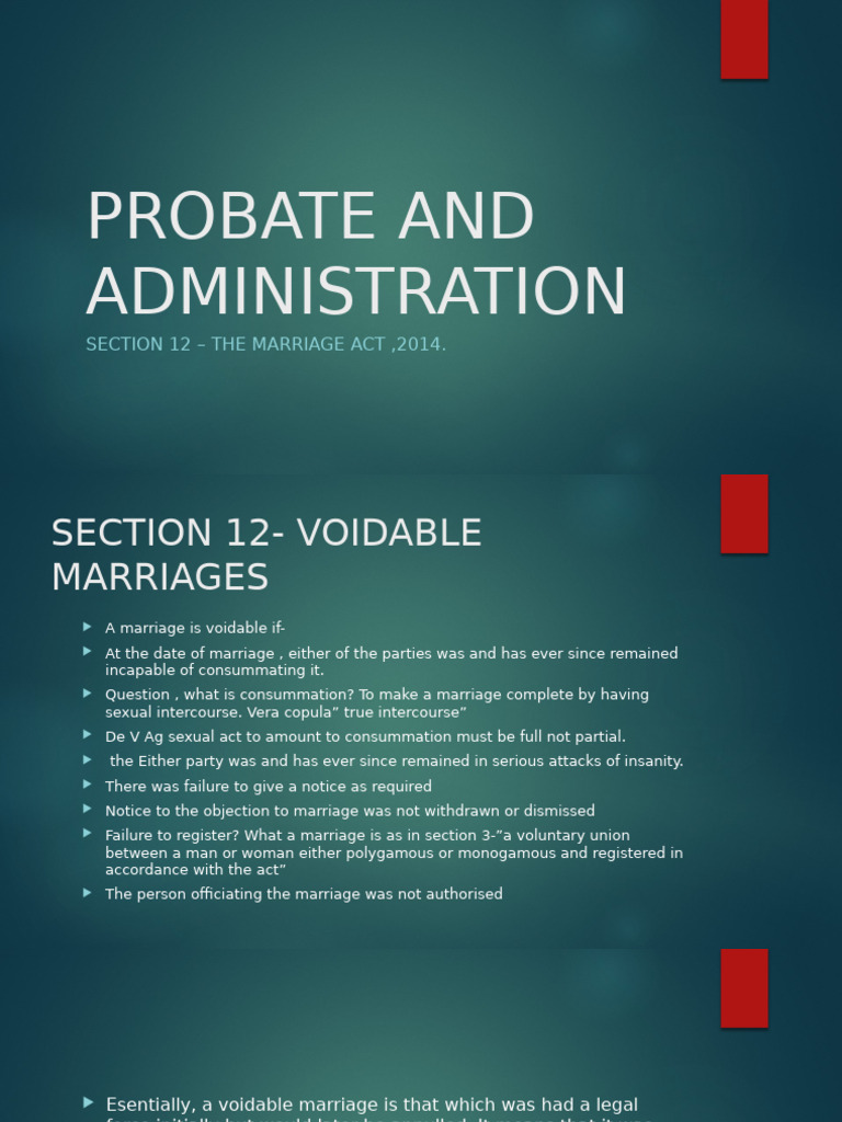 Voidable Marriages | PDF | Annulment | Marriage