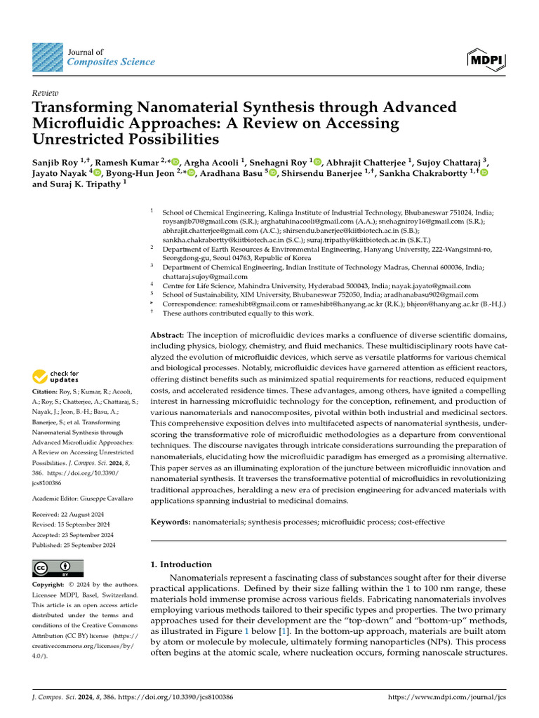 MDPI Paper 1 | PDF | Nanomaterials | Nanotechnology