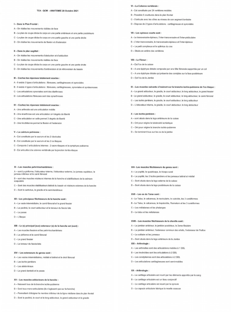 QCM | PDF
