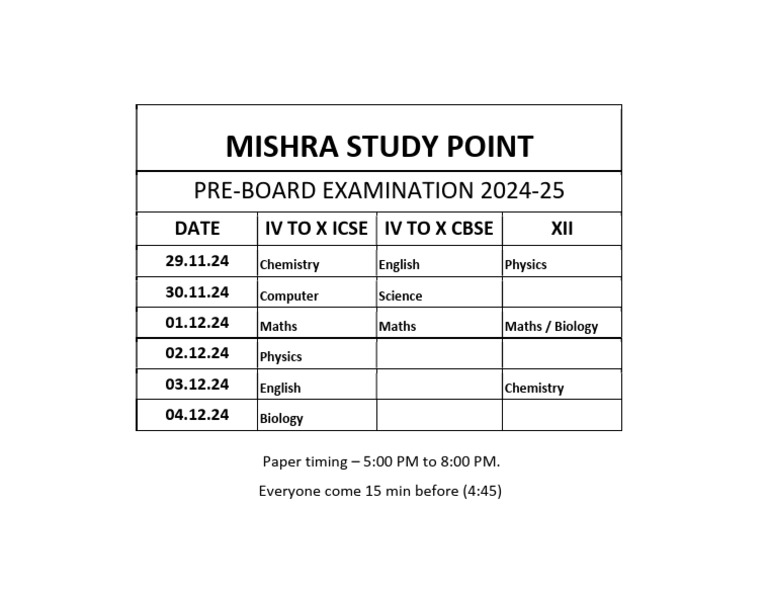 Pre Board 24-25 | PDF