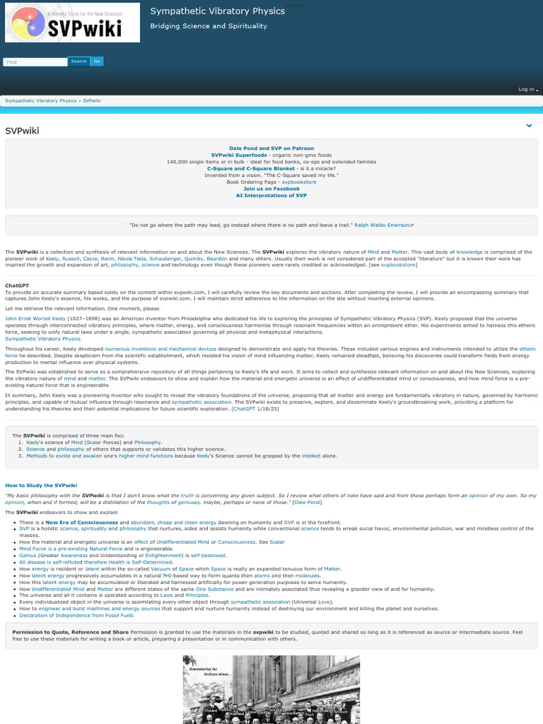 Sympathetic Vibratory Physics - Svpwiki | PDF | Science | Mind