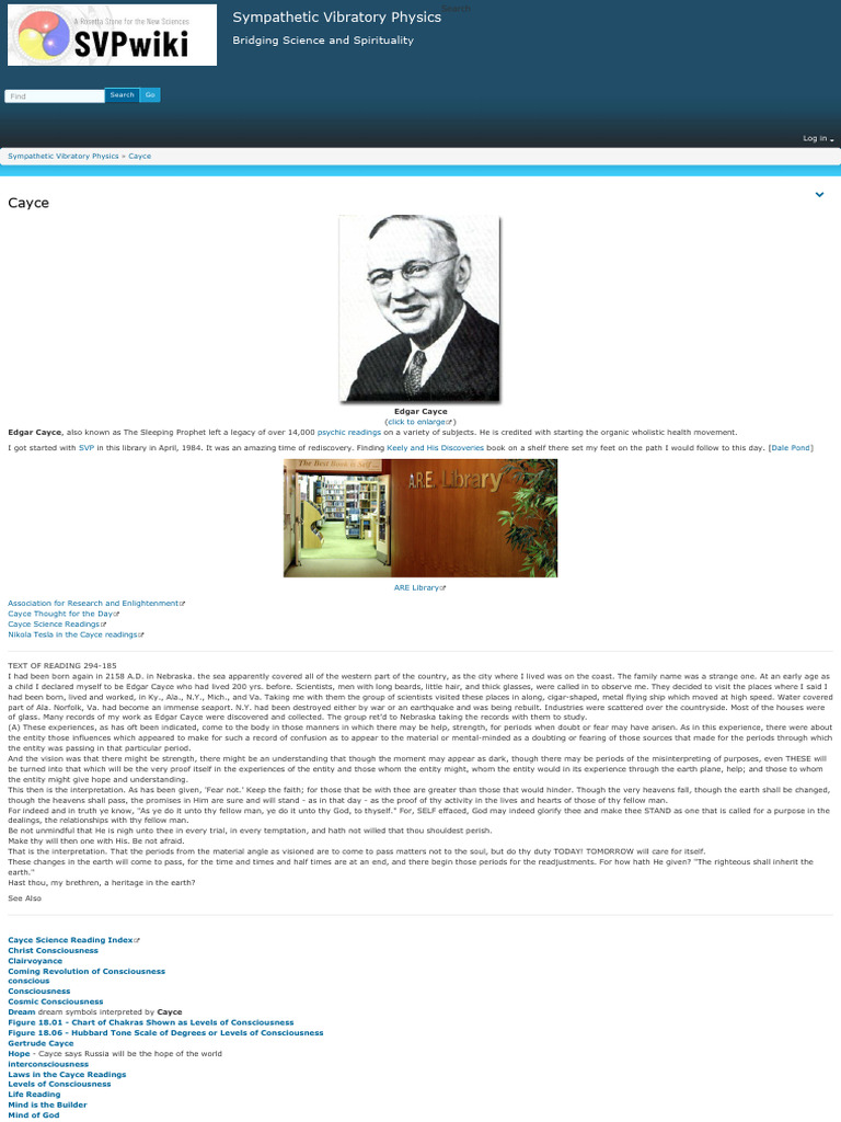 sympathetic vibratory physics _ cayce | PDF | Religious Belief And Doctrine