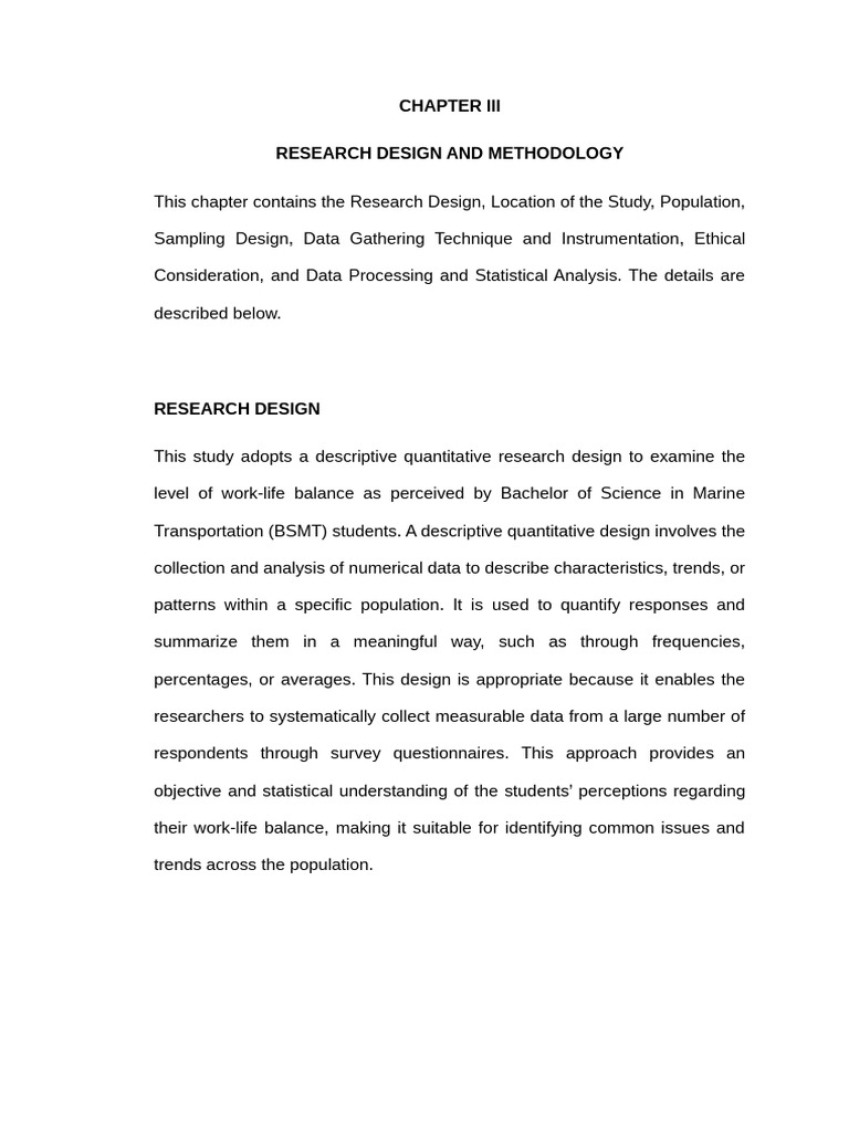CHAPTER-lll-revised ready | PDF | Survey Methodology | Sampling (Statistics)