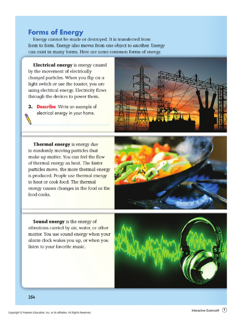 Forms of Energy | PDF