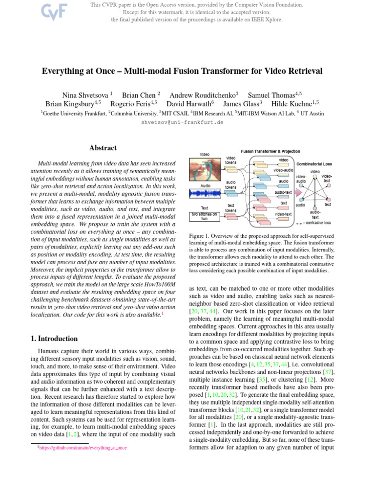Shvetsova Everything at Once - Multi-Modal Fusion Transformer For Video Retrieval CVPR 2022 ...