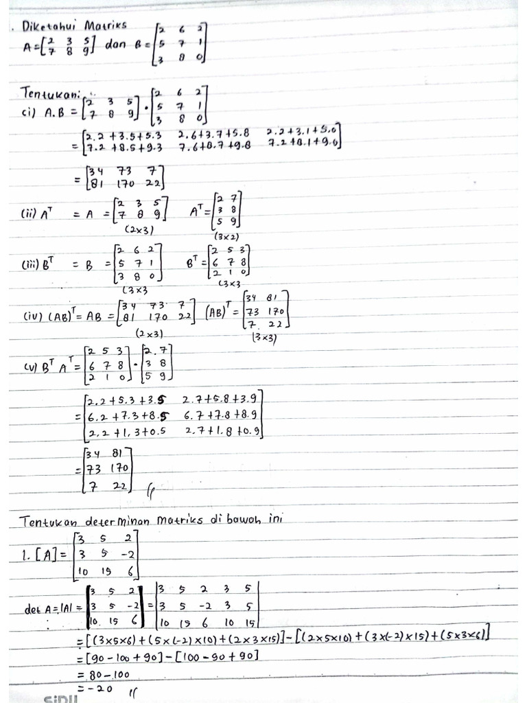 Muh. Ilham Jaya - Tugas 1 Matematika 2 | PDF