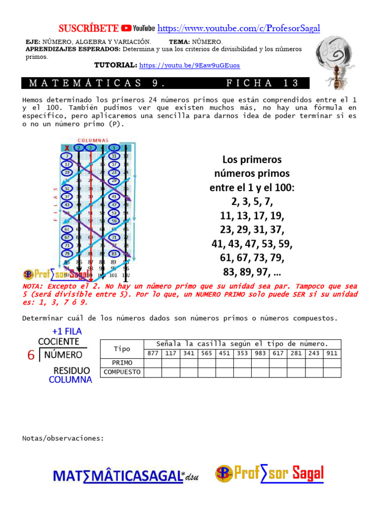 El número 13 es primo | PDF