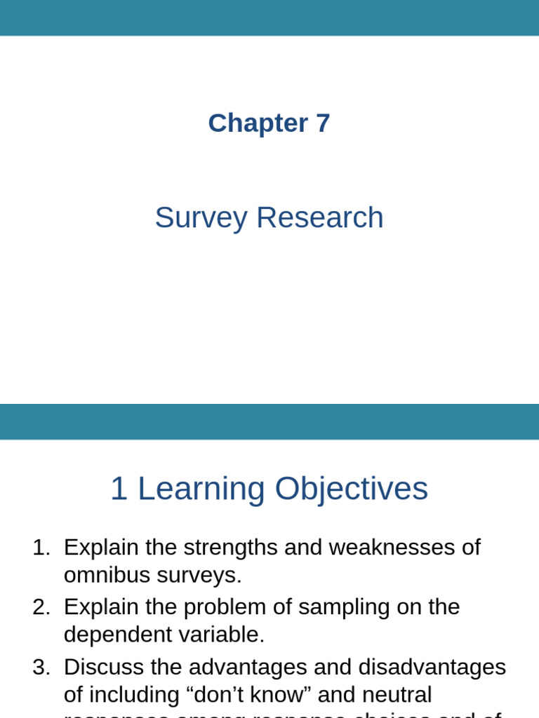 Chambliss Ch07 - Copy | PDF | Questionnaire | Survey Methodology