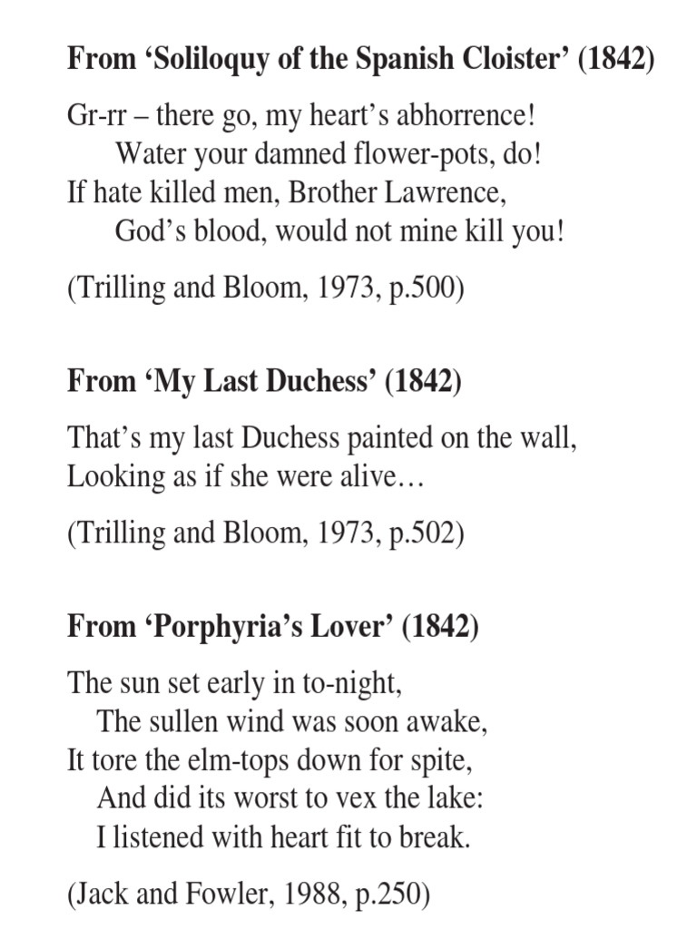 Robert Browning poems | PDF