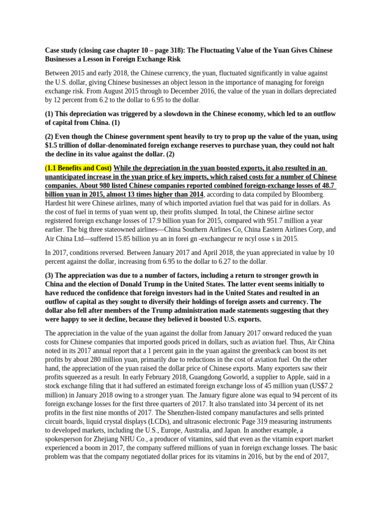 Case Study - Chapter 10 (P318) | PDF