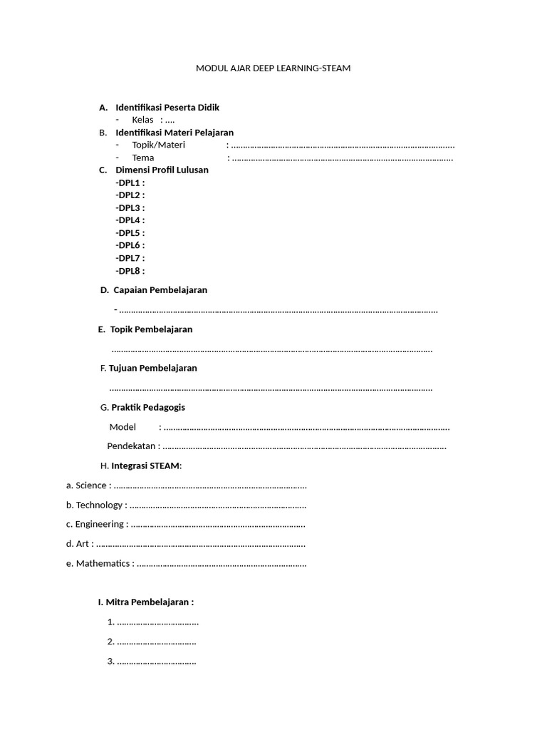 Modul Ajar Deep Learning New | PDF