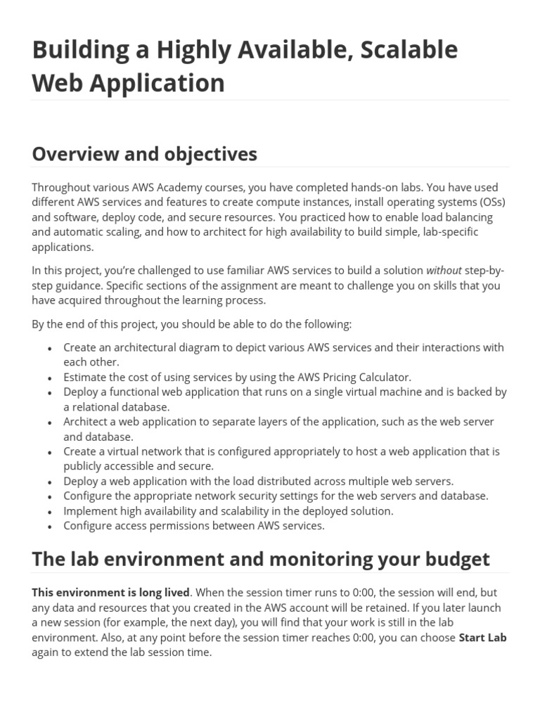 Cloud Web Application Builder Documentation | PDF | Cloud Computing | Amazon Web Services