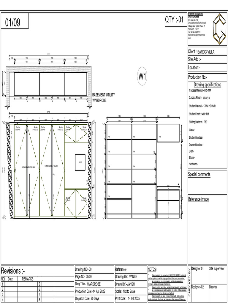 BAROG VILLA WARDROBES Changes | PDF