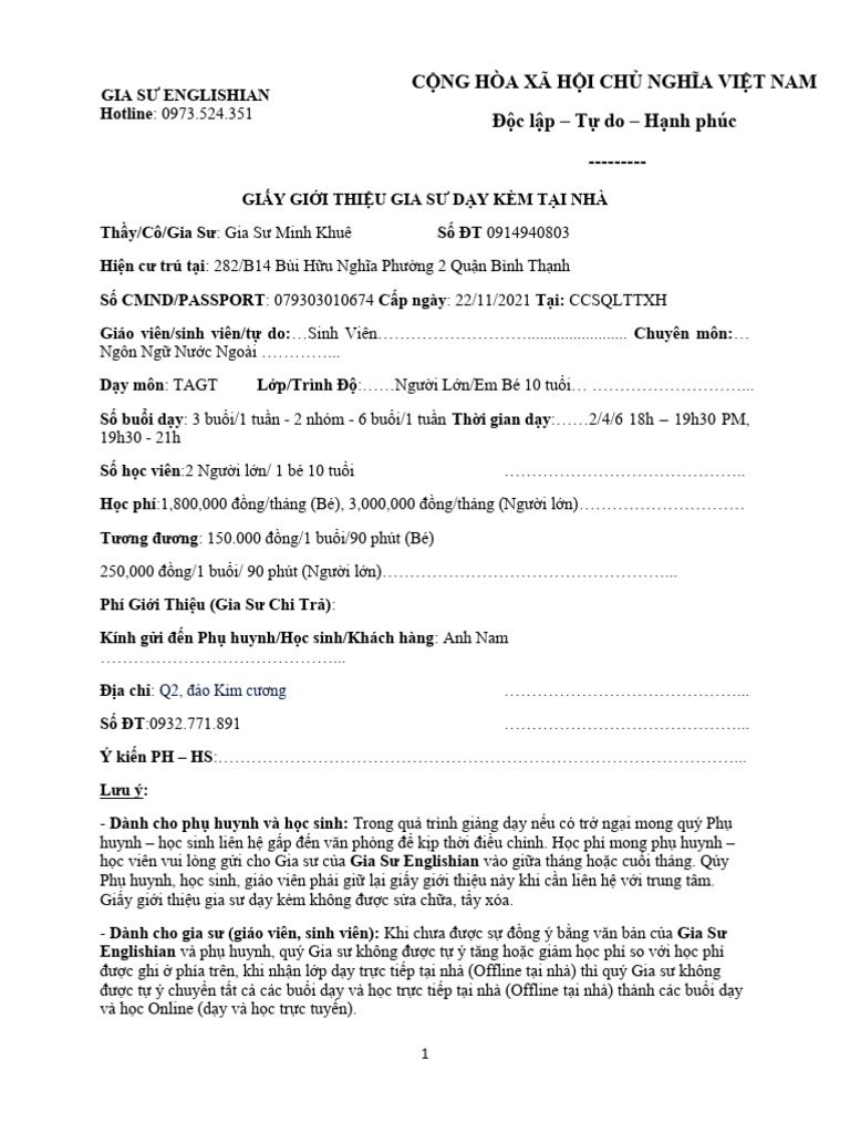 Giay Gioi Thieu ETC-NN1008-1009 | PDF