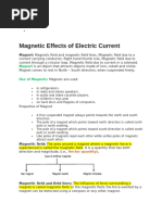 Grade 11 Electromagnetism (notes by Juster) | PDF