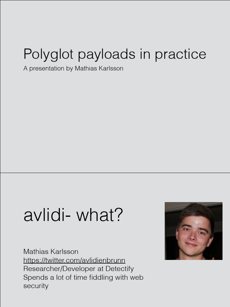 Polyglot Payloads in Practice | PDF | Software | Computer Programming