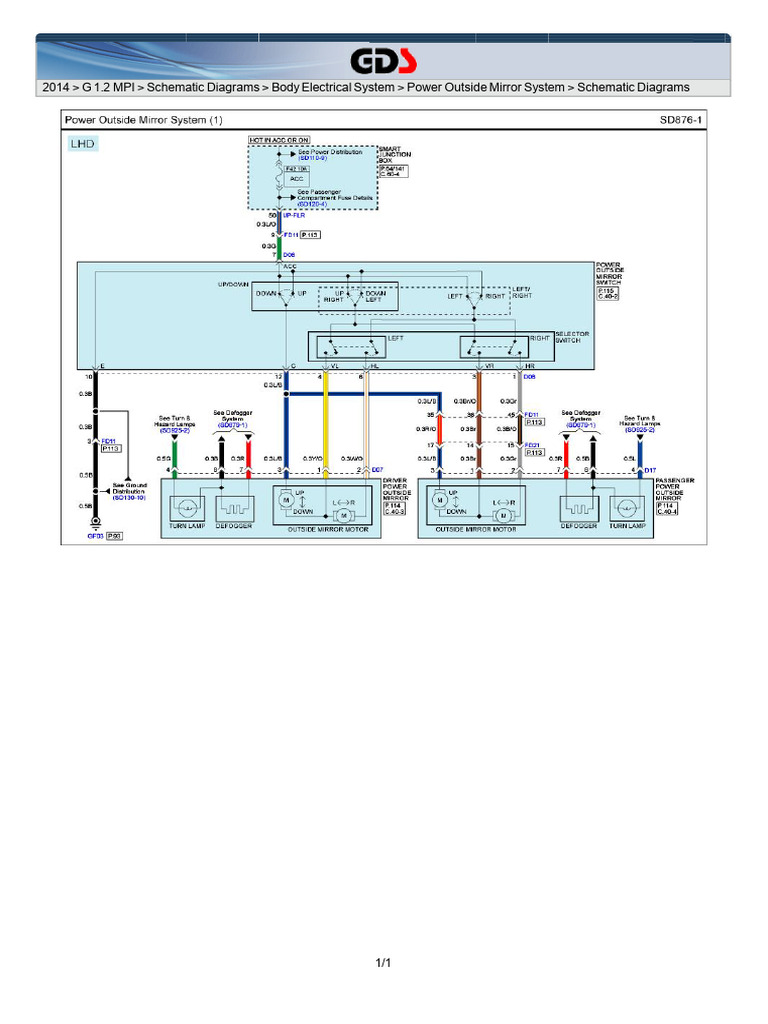 2014 G 1.2 MPI Schematic Diagrams Body Electrical System Power Outside ...