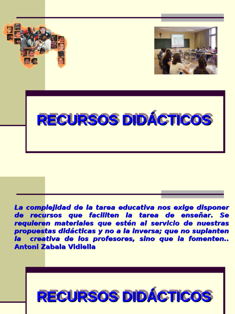 Recursos Didacticos | PDF | Enseñando | Aprendizaje