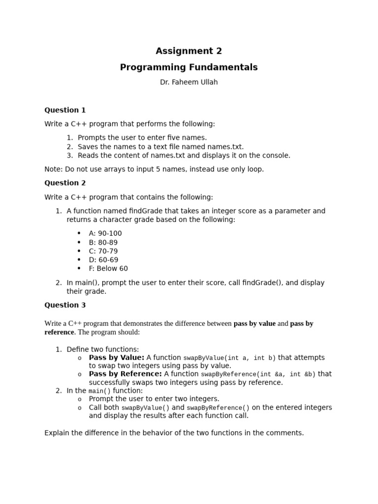 PF Assignment 2 | PDF