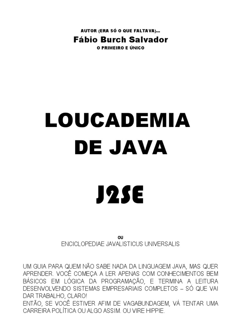 Apostila Java | PDF | Classe (programação de computadores ...