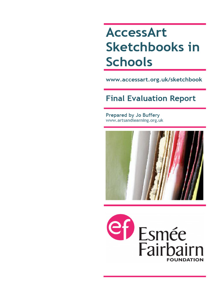 Sketchbooks in Schools Evaluation Report | PDF | Teachers | Statistics