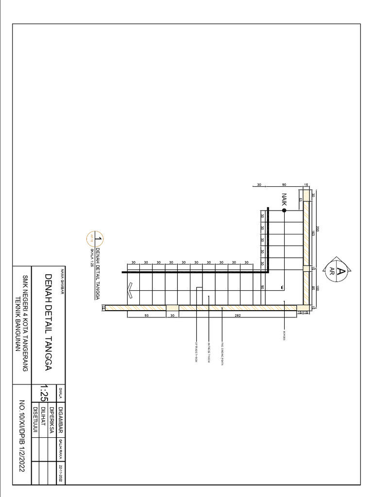 Denah Detail Tangga 1 | PDF
