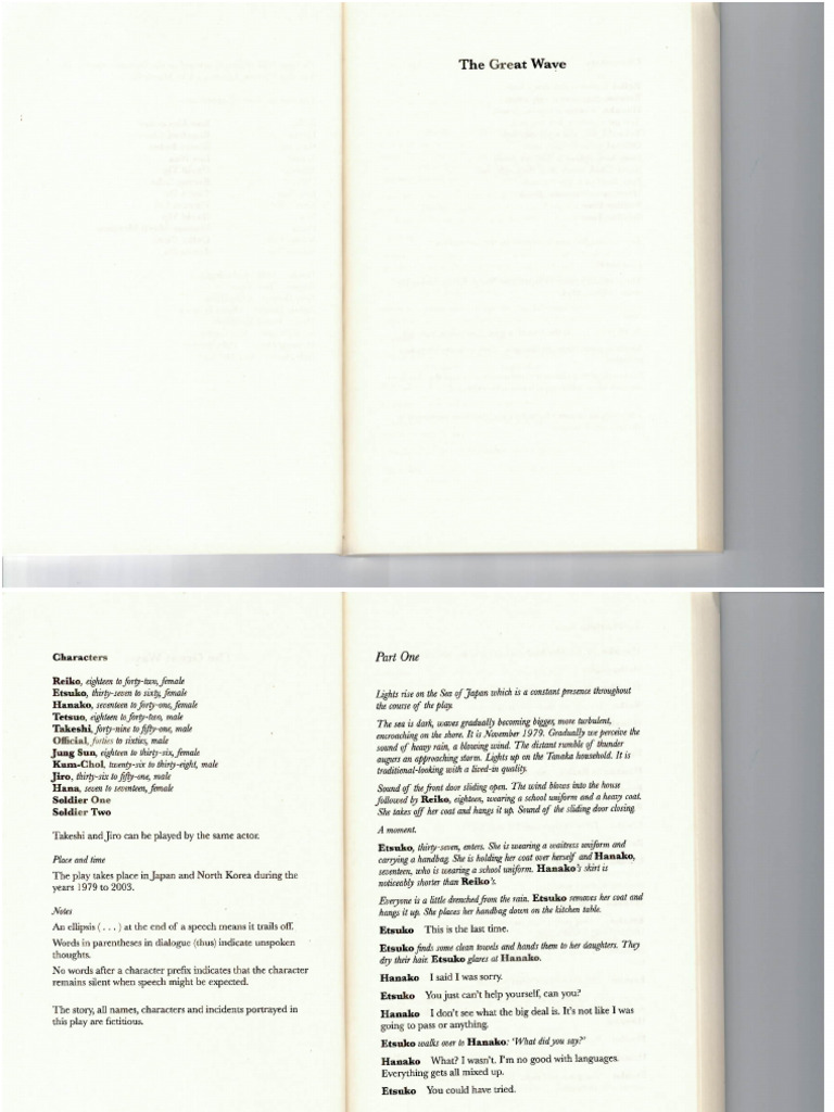 The Great Wave Script | PDF