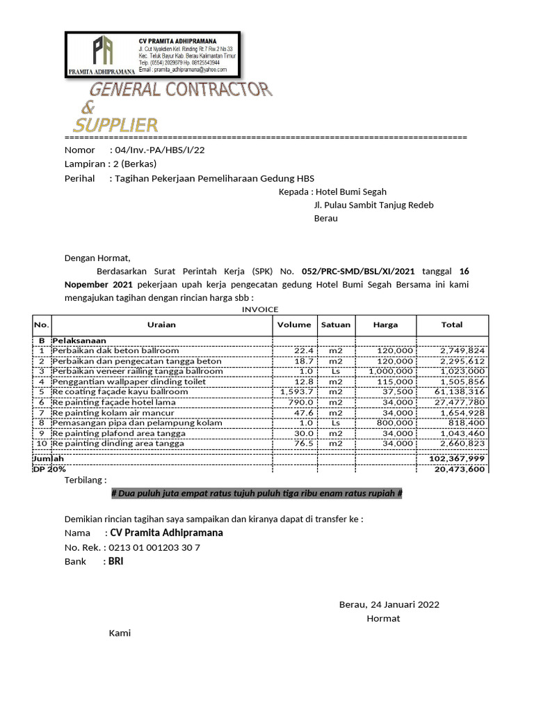 Penawaran Bumi Segah | PDF