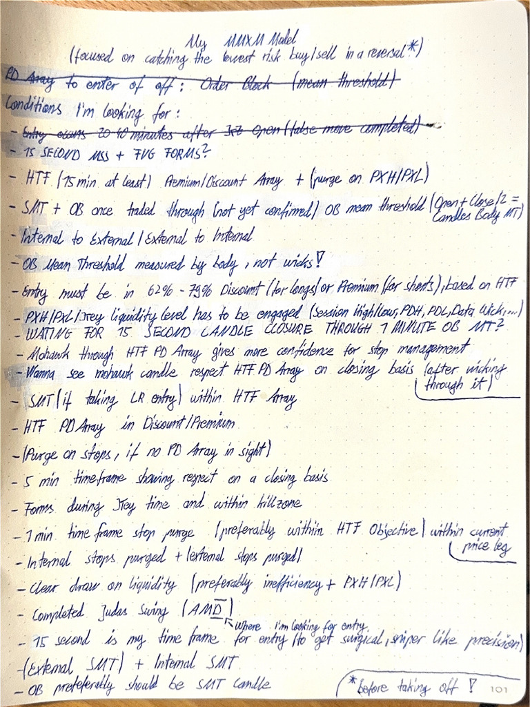 My MMXM Model Original Notes | PDF