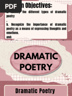 Types and Characteristics of Dramatic Poetry | PDF | Poetry | Metre ...