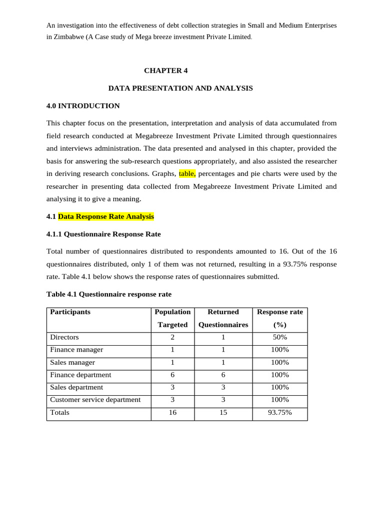 ASHLEY CHAPTER 4 | PDF | Debt | Questionnaire