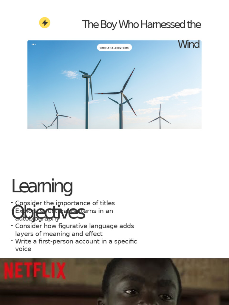 The Boy Who Harnessed The Wind | PDF