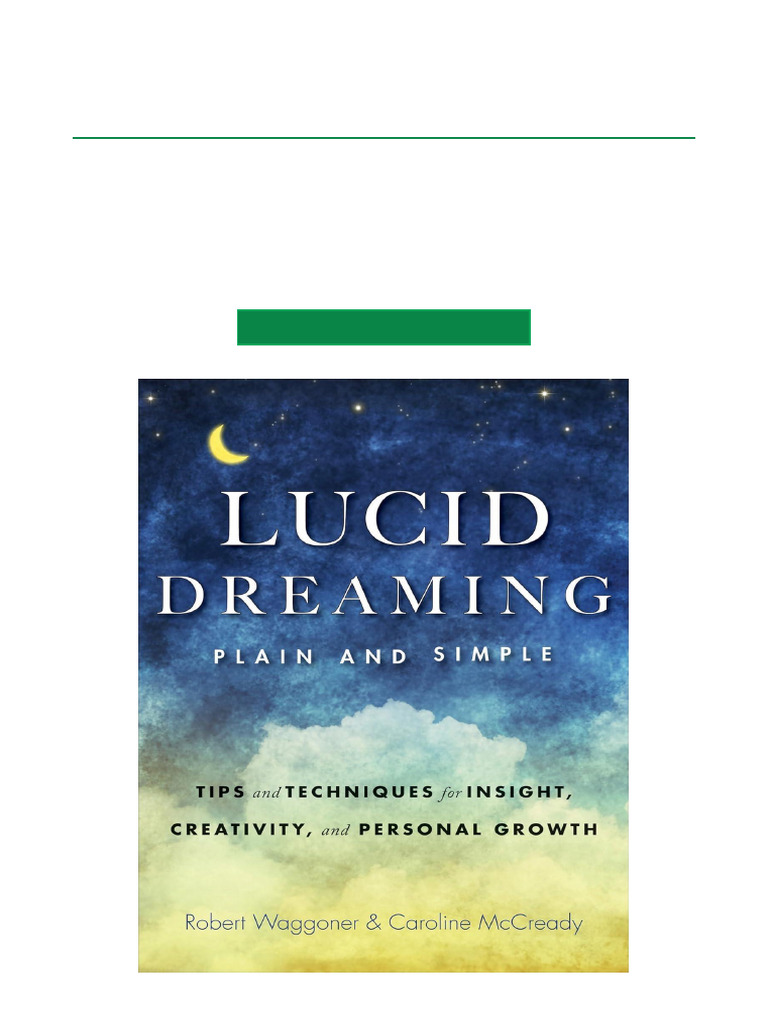 Etextbook Lucid Dreaming, Plain and Simple Tips and Techniques For ...