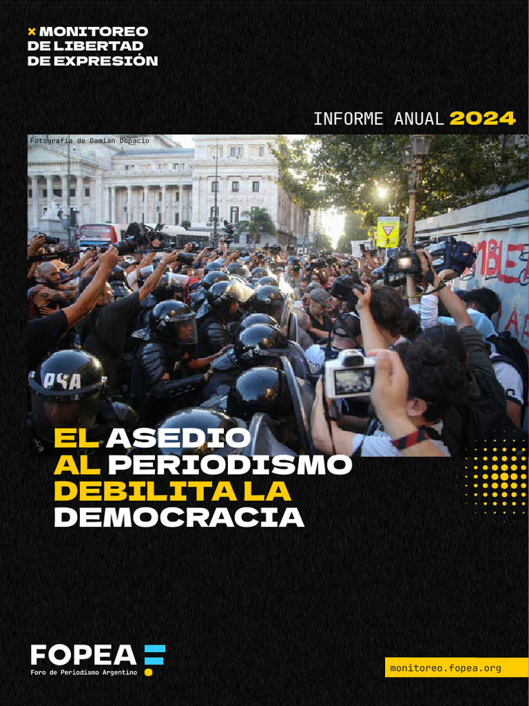FOPEA - Monitoreo Anual 2024 | PDF | Libertad de expresión | Democracia
