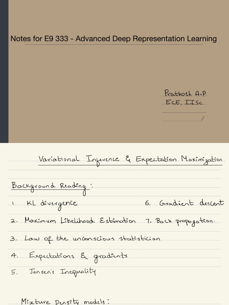 Lecture1 - EM Variational Inference | PDF | Applied Mathematics | Mathematical And Quantitative ...