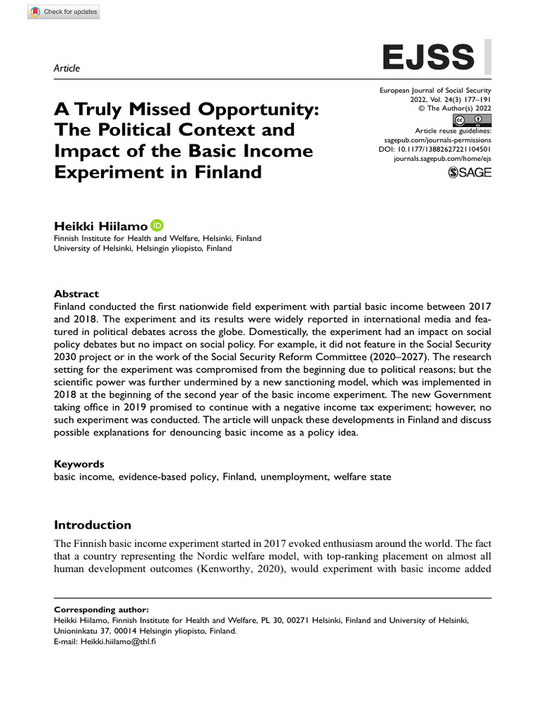 Hiilamo 2022 A Truly Missed Opportunity The Political Context and ...