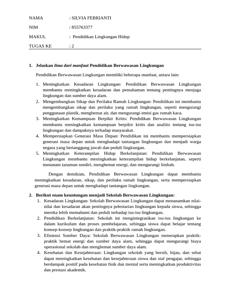 Tugas.1 PLH PEBI4223 SILVIA FBRIANTI | PDF