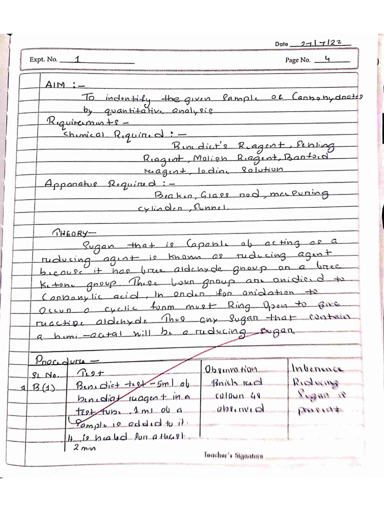 Biochemistry Practical-1 | PDF
