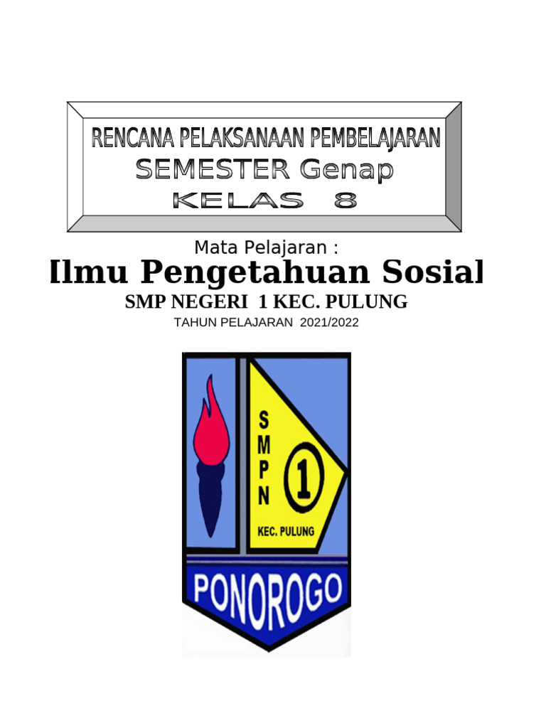Contoh Prota - Promes KLS 8 | PDF