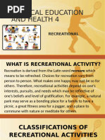 Active and Passive Recreation Examples | PDF