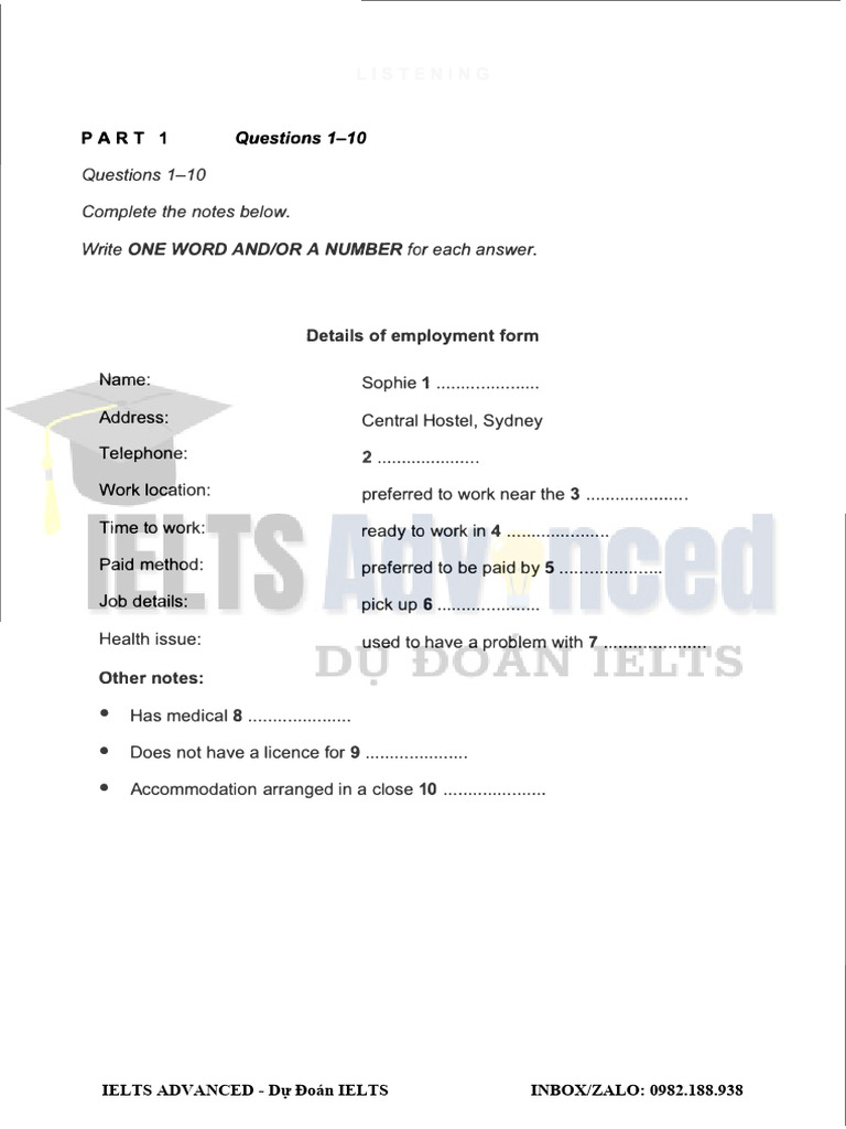 IELTS Advanced Test Overview | PDF | Photocopier | Plantation