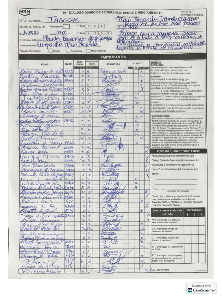 Registro DDS 14-05-2025 | PDF