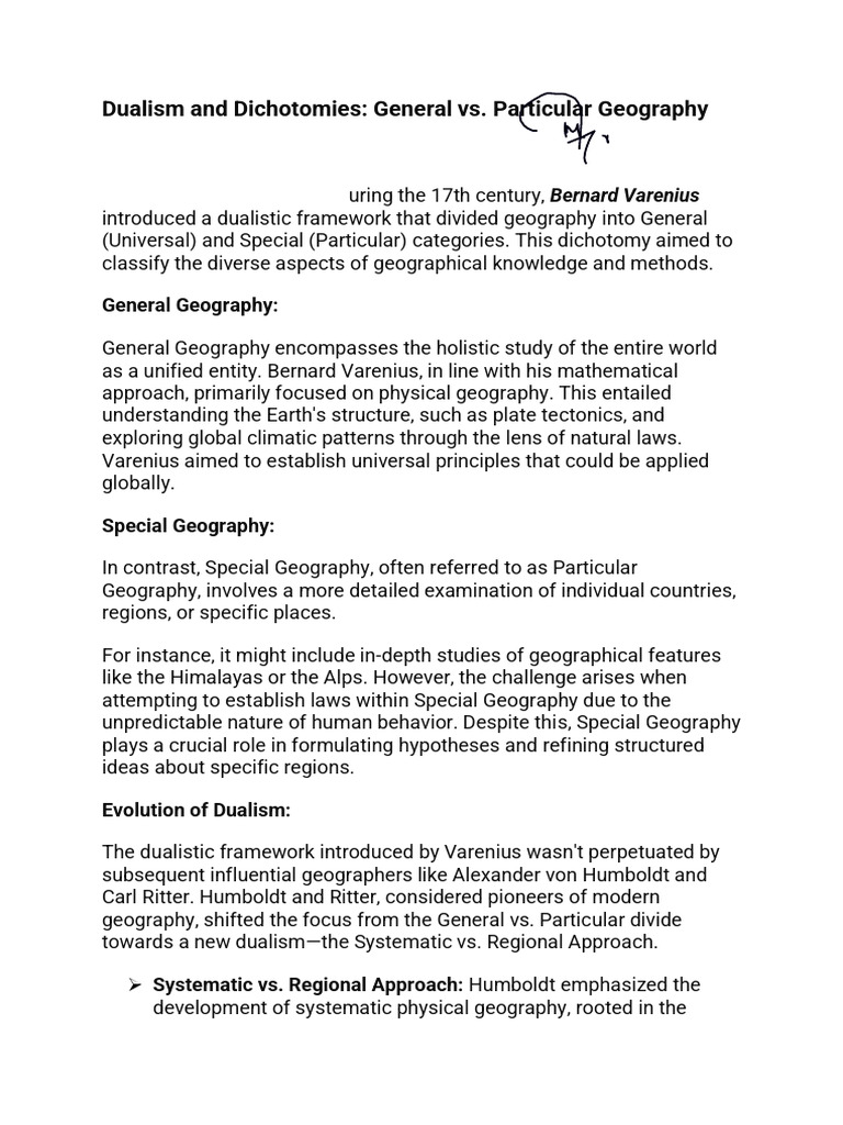 General vs. Particular Geography - 2025-05-10 - 11-24-05 | PDF ...