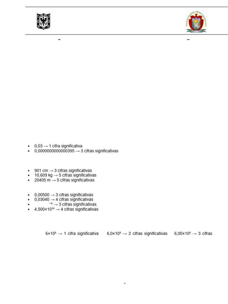 Tecnologia Grado Dã - Cimo y Noveno P1 - Guia Complementaria - Cifras Significativas | PDF ...