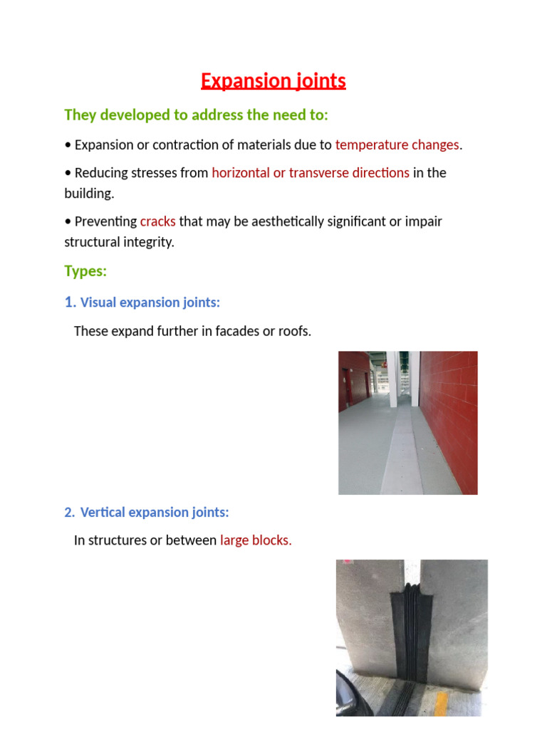 Expansion Joints-1 Details Building Construction | PDF | Concrete ...