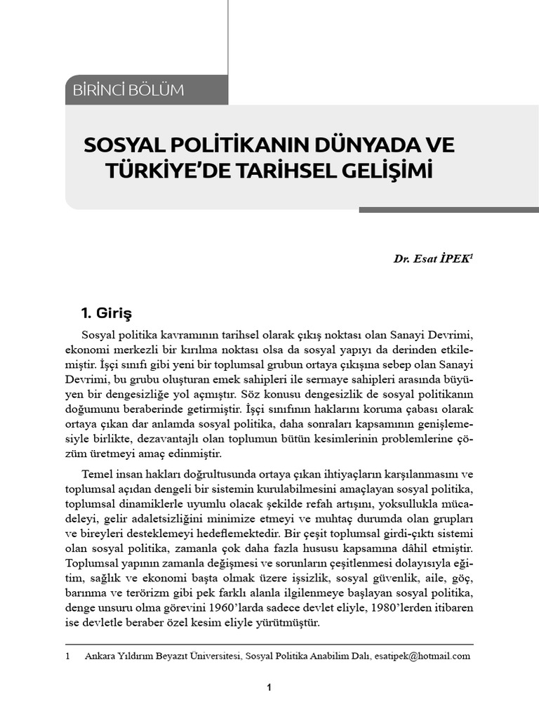 sosyal-politikayi-kesfetmek-blm (1) | PDF